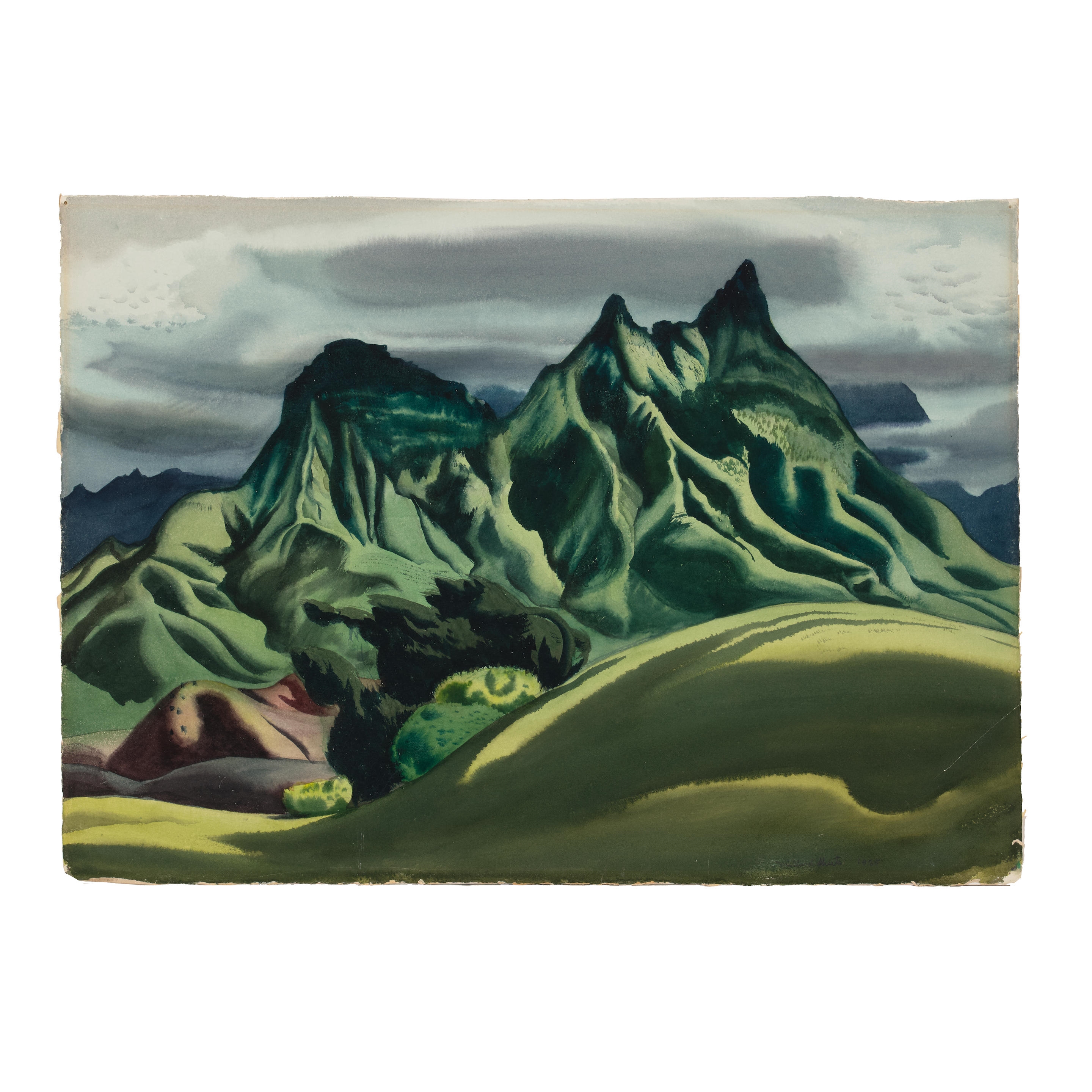 Millard Sheets | Hawaiian Mountains (1935) | MutualArt