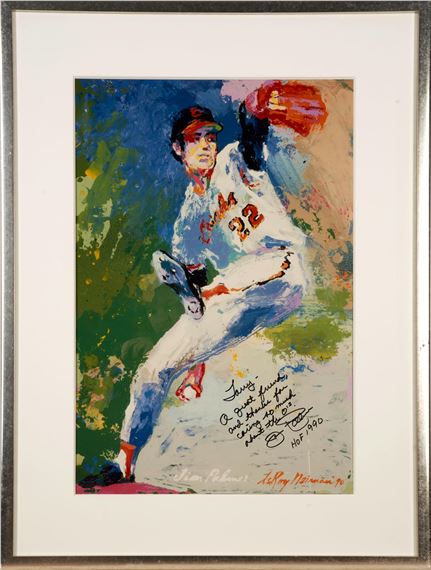 LeRoy Neiman | 1990 Jim Palmer Signed And Inscribed LeRoy Neiman ...