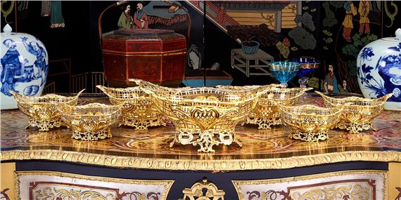 William Comyns & Sons | AN IMPRESSIVE SET OF SEVEN 19TH CENTURY SILVER ...