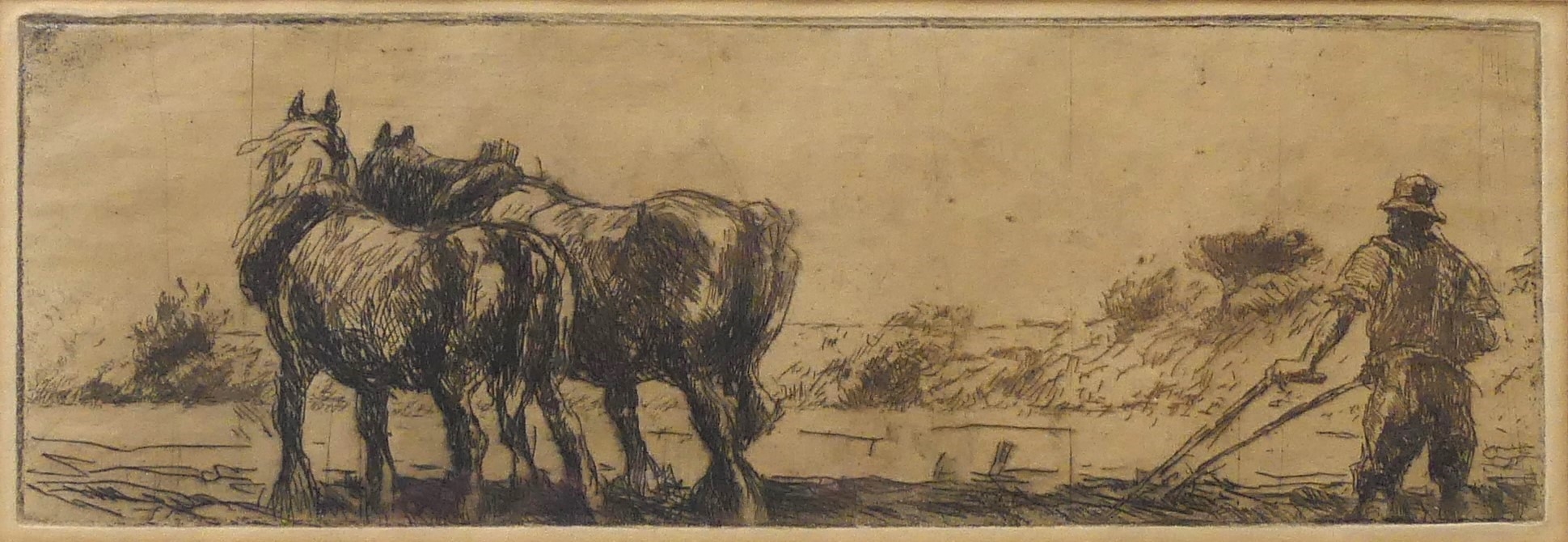 Harry Becker | Ploughing scene | MutualArt