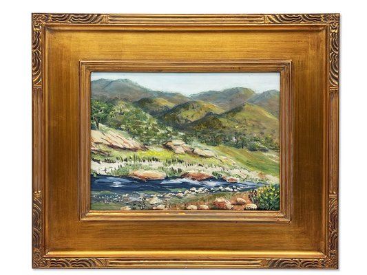 Janet Mitchell | Janet Mitchell. Oil/Board: Three Rivers | MutualArt