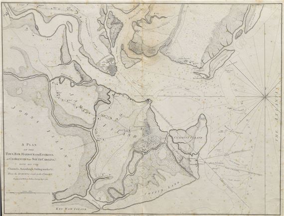 William Faden | Plan of Charlestown South Carolina, 1780 (Circa 1777 ...