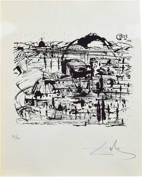 Salvador Dalí | Signed limited edition woodblock print from 'Babaouo ...