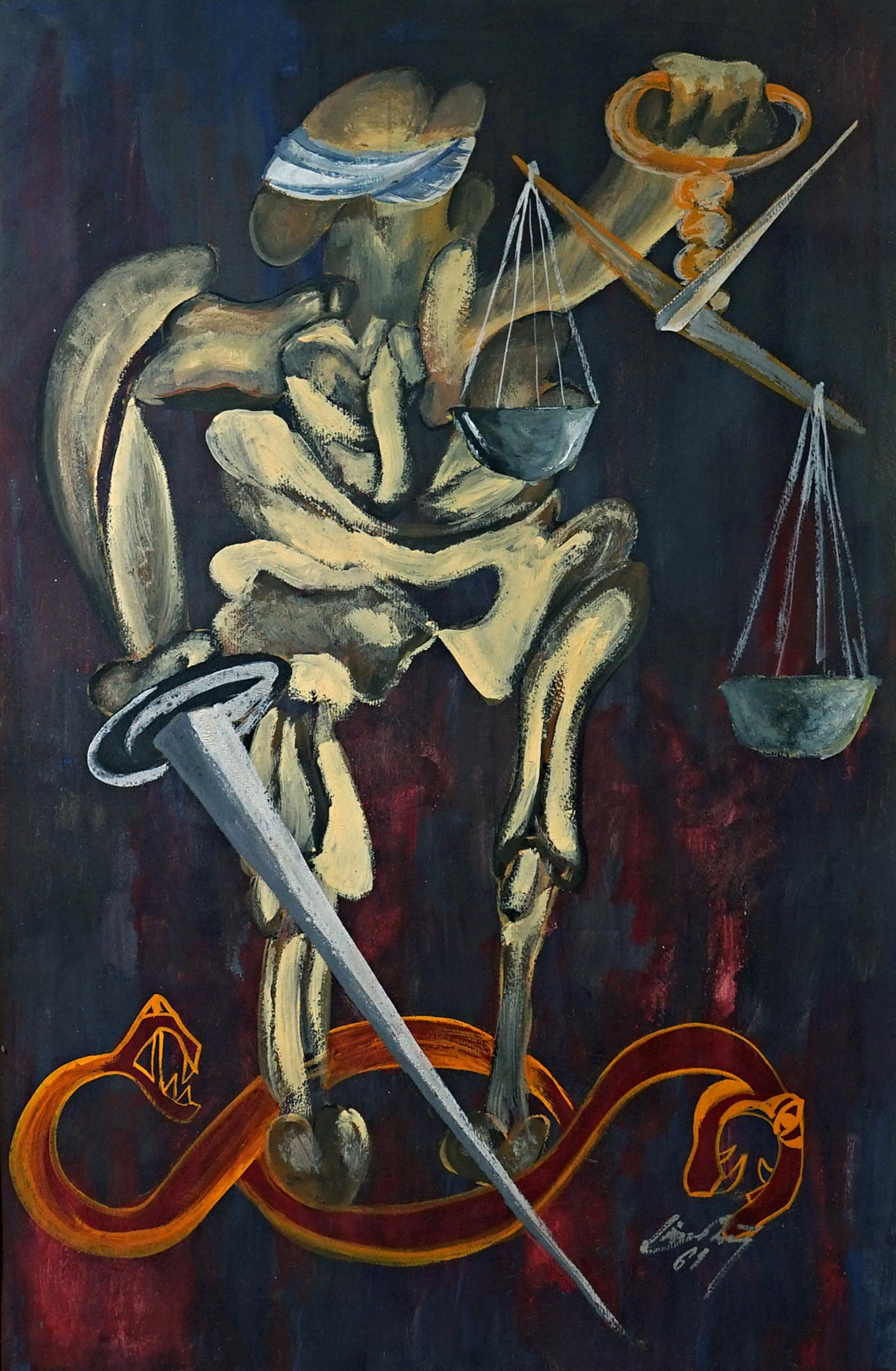 European School, 19th Century | Smrtka s mečem | MutualArt