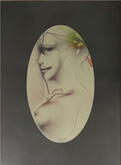 Paul Wunderlich | Profil im Oval (1980) | MutualArt
