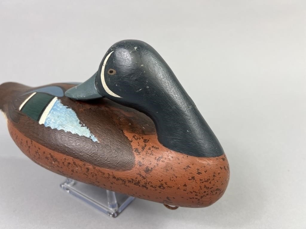 Jim Pierce | Blue-Winged Teal Drake Duck Decoy (1988) | MutualArt