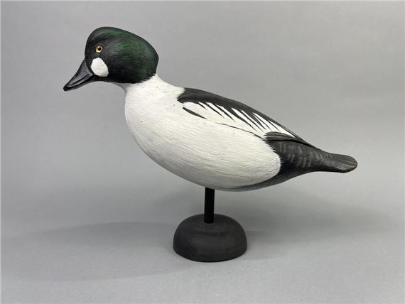 Mike Borrett | Standing Goldeneye Drake Duck Decoy | MutualArt