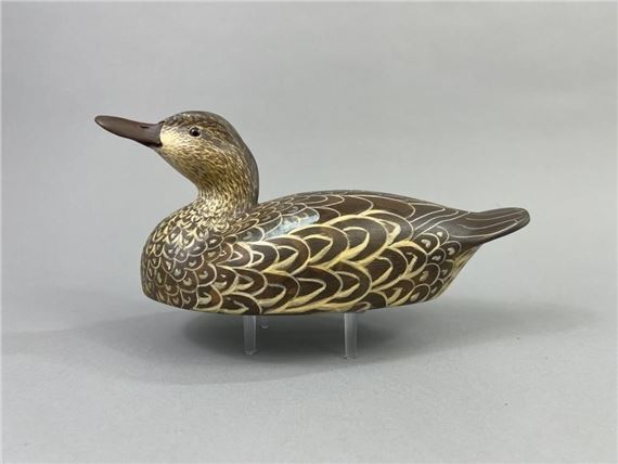 Pierre Bacon | Blue-Winged Teal Hen Duck Decoy | MutualArt