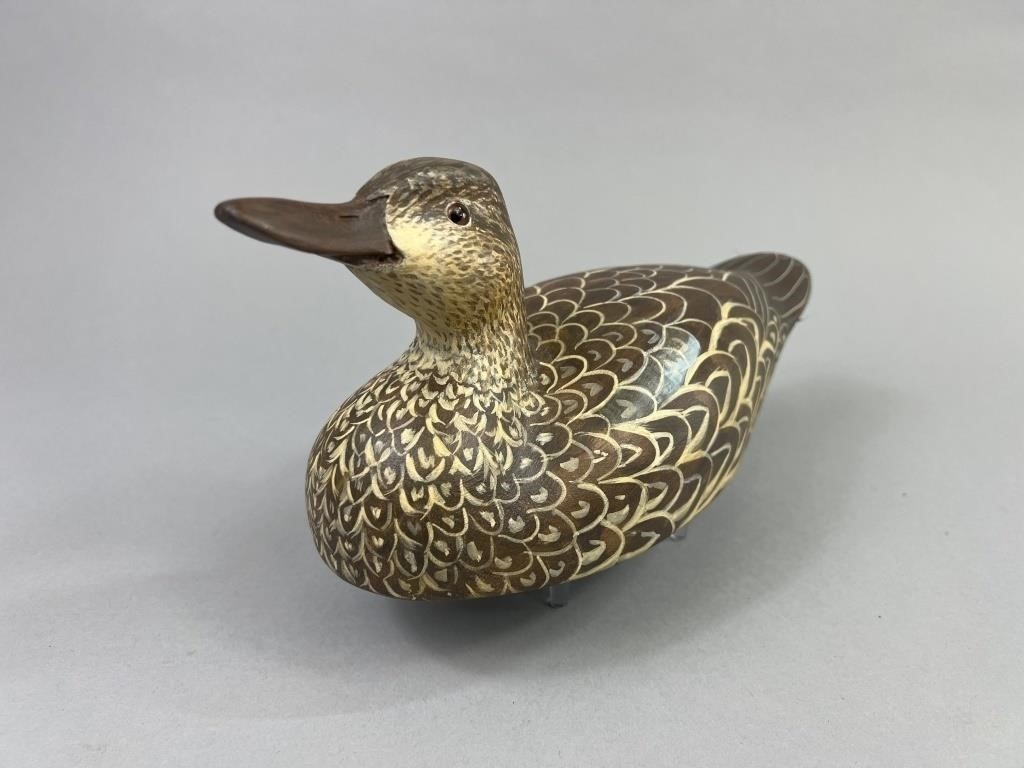 Pierre Bacon | Blue-Winged Teal Hen Duck Decoy | MutualArt