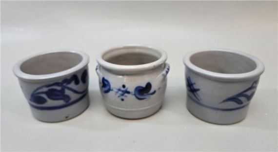 Planters | 3 German Salt Glazed Pottery Jars/Planters | MutualArt