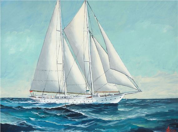 Joe Selby | Sailboat (1958) | MutualArt