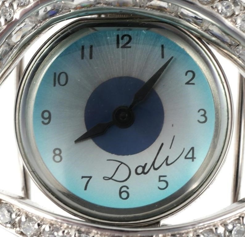 Salvador Dalí | Salvador Dali EYE OF TIME Brooch Watch (2003) | MutualArt