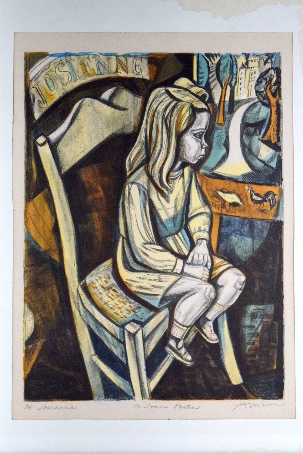 Irving Amen | A wonderfully designed and richly colored woodcut image ...