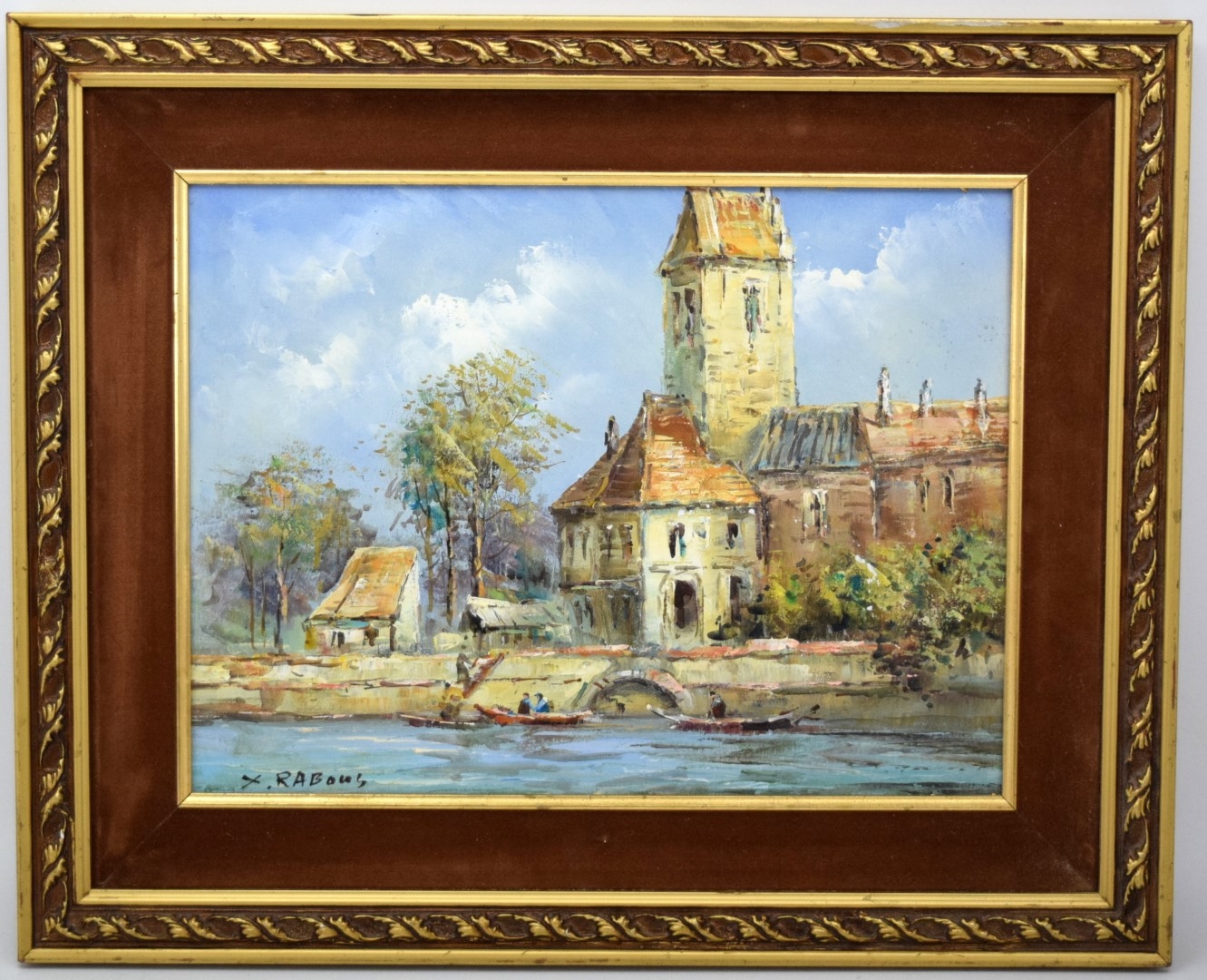 Xavier Rabous | Australian Xavier Rabous Oil On Canvas Painting (1900 ...