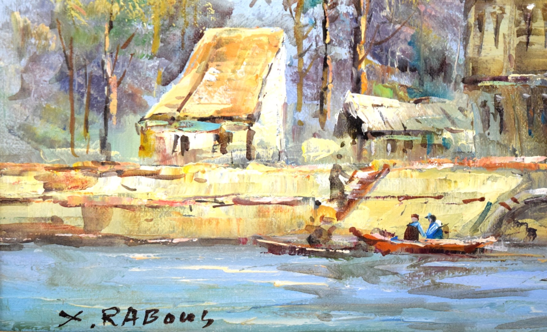 Xavier Rabous | Australian Xavier Rabous Oil On Canvas Painting (1900 ...