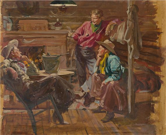 Harold Anderson | Cowboy lounge (Circa 1940) | MutualArt