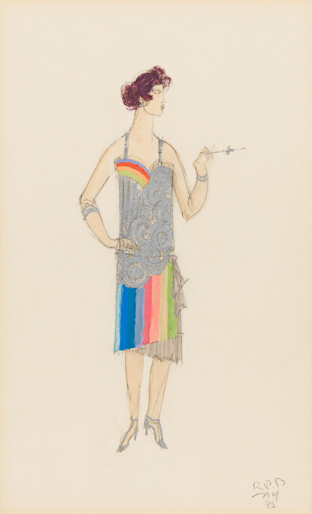 Raoul Henri Pène du Bois | Rainbow flapper (1982) | MutualArt