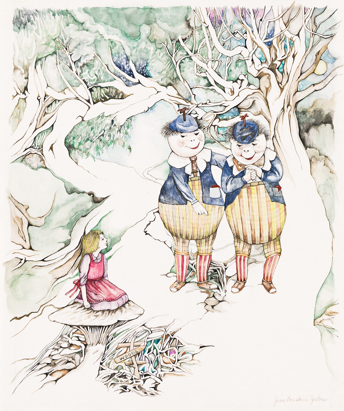 Jane Breskin Zalben | Alice in Wonderland on mushrooms in Tulgey woods ...