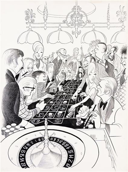 Al Hirschfeld | AL HIRSCHFELD (1903-2003) (Circa 1970) | MutualArt