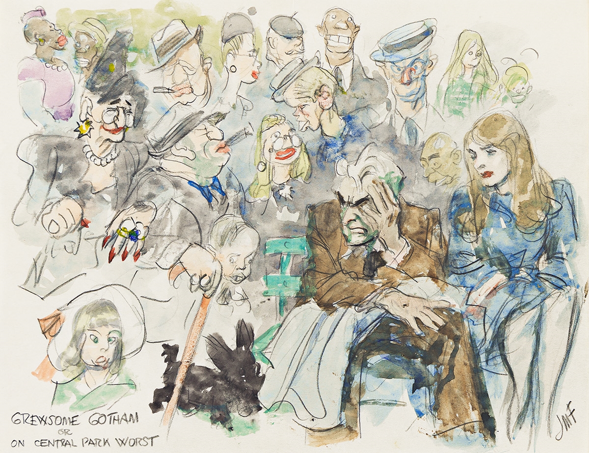 James Montgomery Flagg | Group of 29 WWII-era cartoons (Circa 1940 ...