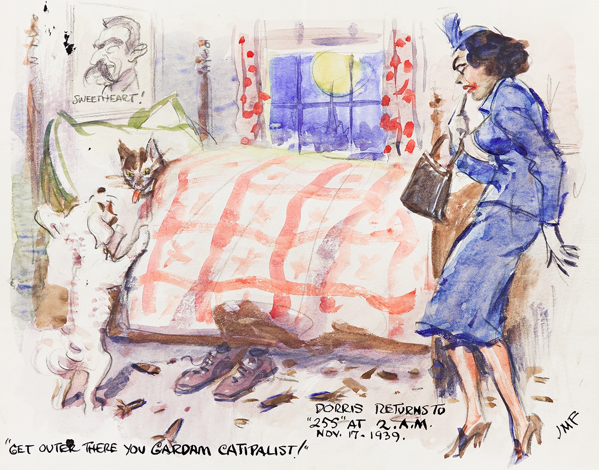 James Montgomery Flagg | Group of 29 WWII-era cartoons (Circa 1940 ...