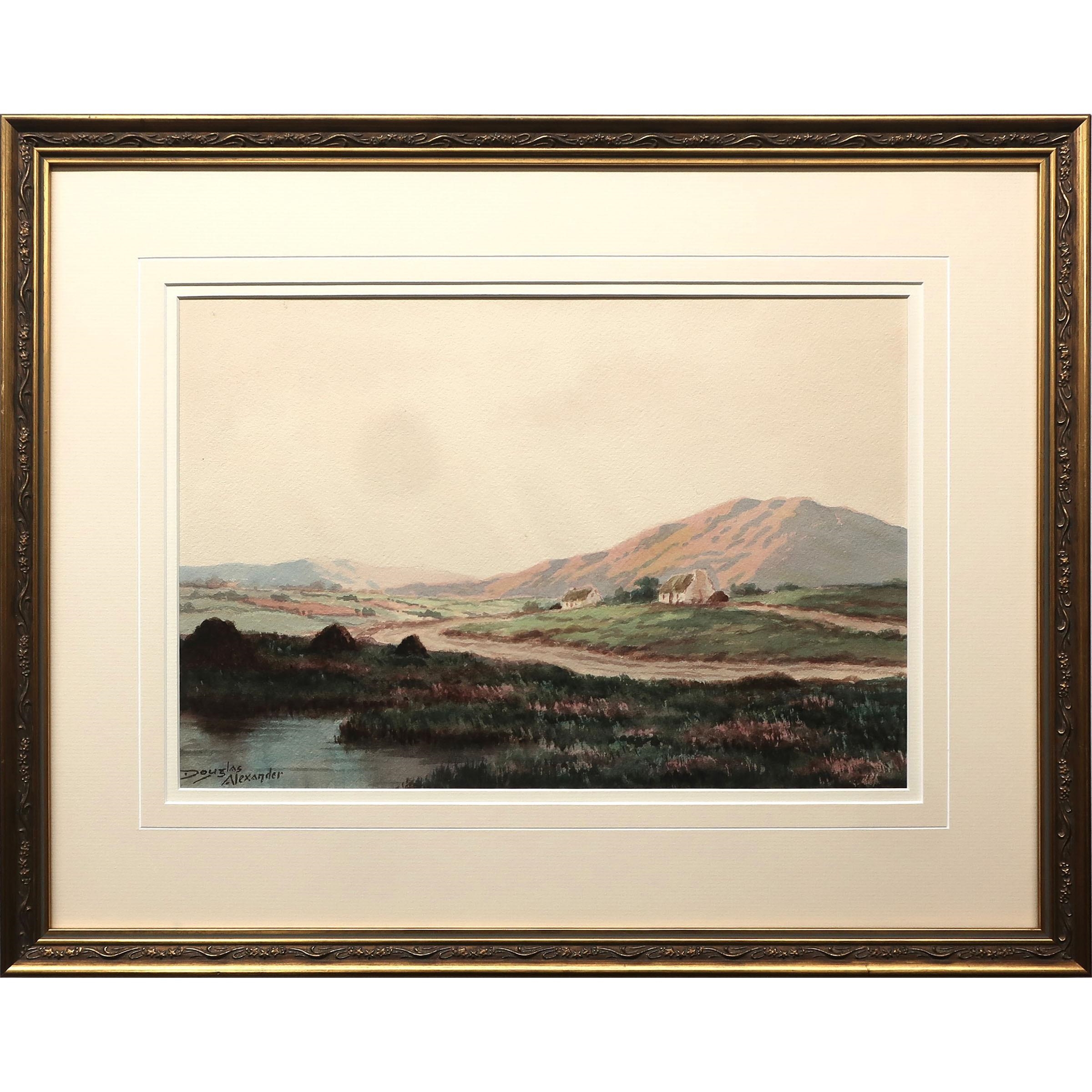 Douglas Alexander | UNTITLED (IRISH LANDSCAPE WITH HOUSES) | MutualArt