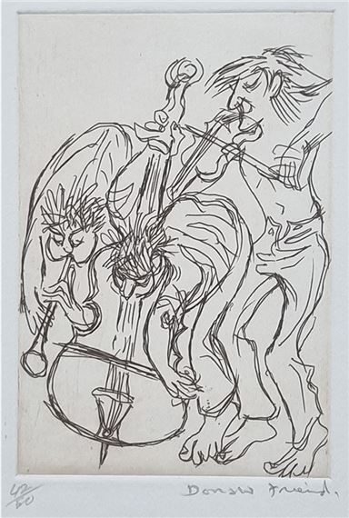 Donald Friend | The Musicians | MutualArt