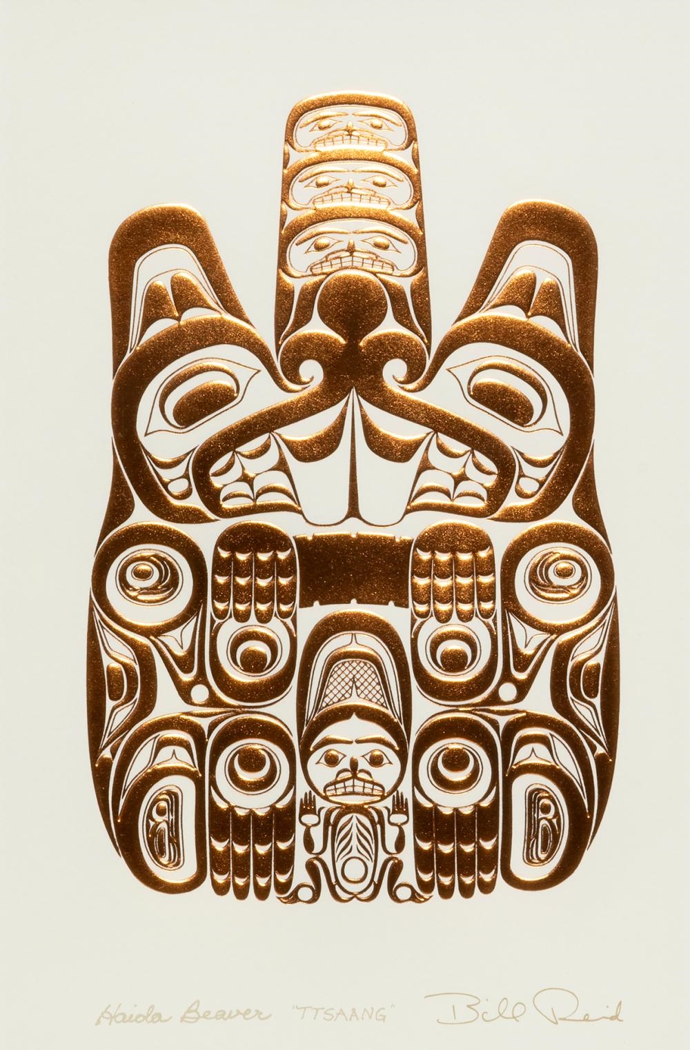Bill Reid | Ttsaang Haida Beaver and Xuuya Haida Raven | MutualArt
