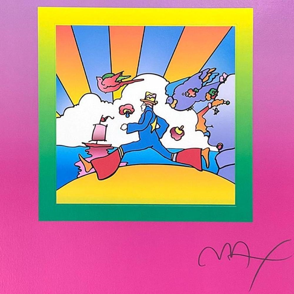 Peter Max | Cosmic Runner on Blends Ver II Framed Limited Edition ...