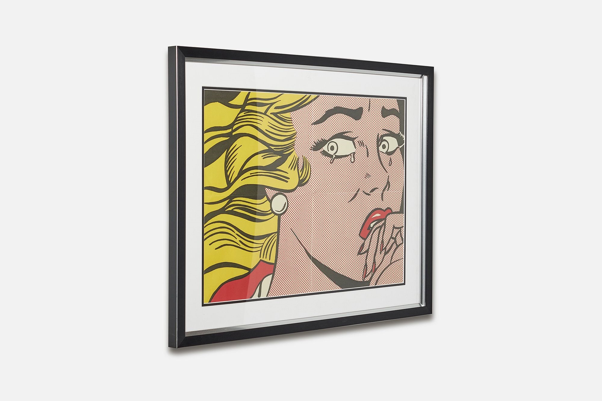 Roy Lichtenstein | Crying Girl' exhibition invitation for Leo Castelli ...