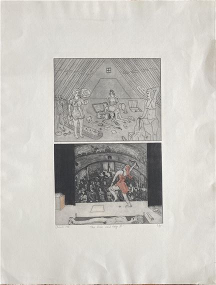 Christopher Orr | The Girls can't help it 1972 Diptych (1972) | MutualArt