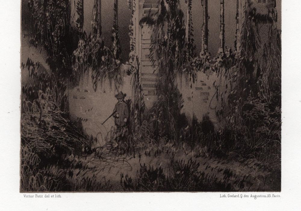 Victor Petit | 1800s Original Victor Petit Lithograph Church Of St ...