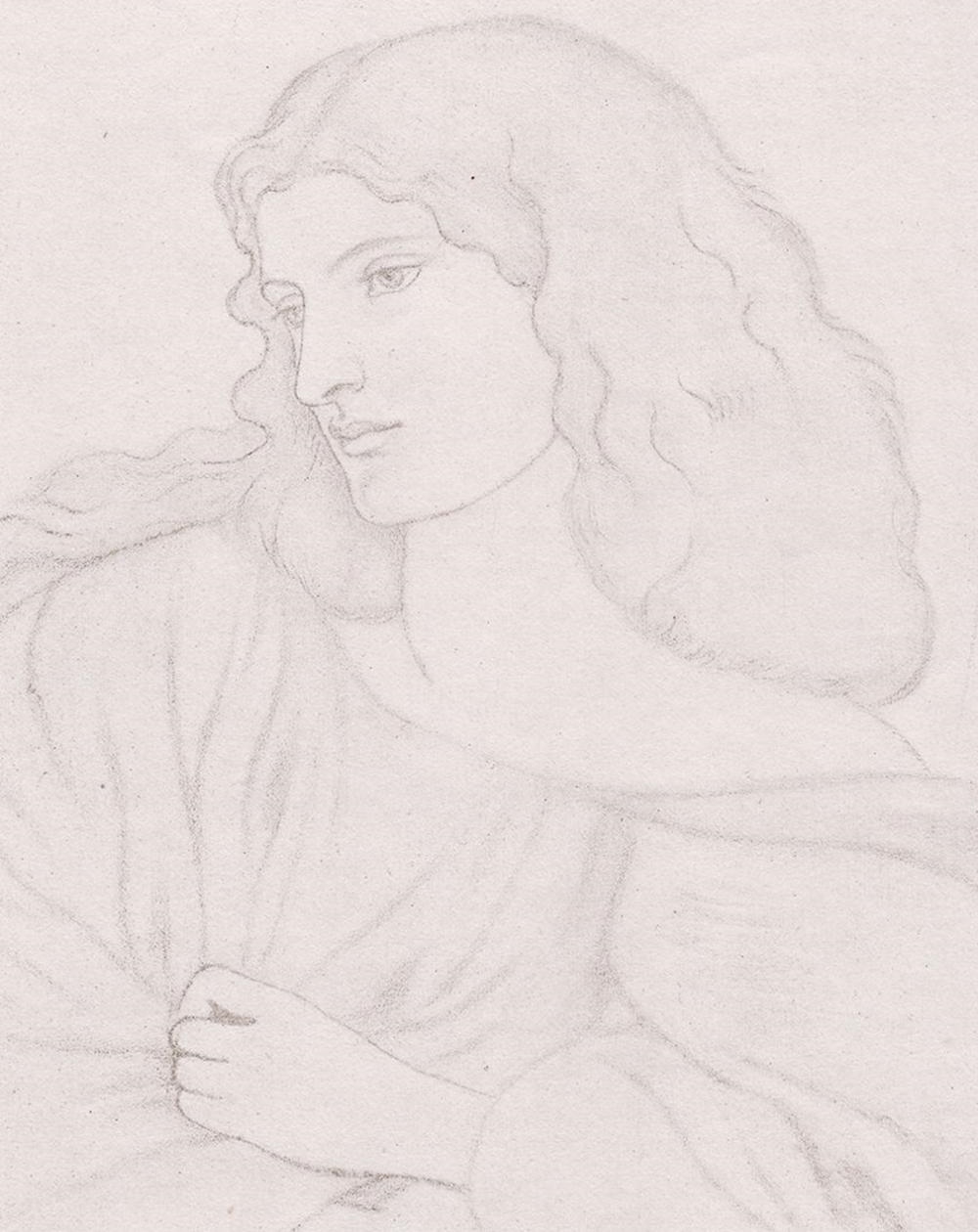 Dante Gabriel Rossetti | Dante Gabriel Rossetti A Study 1884 print ...