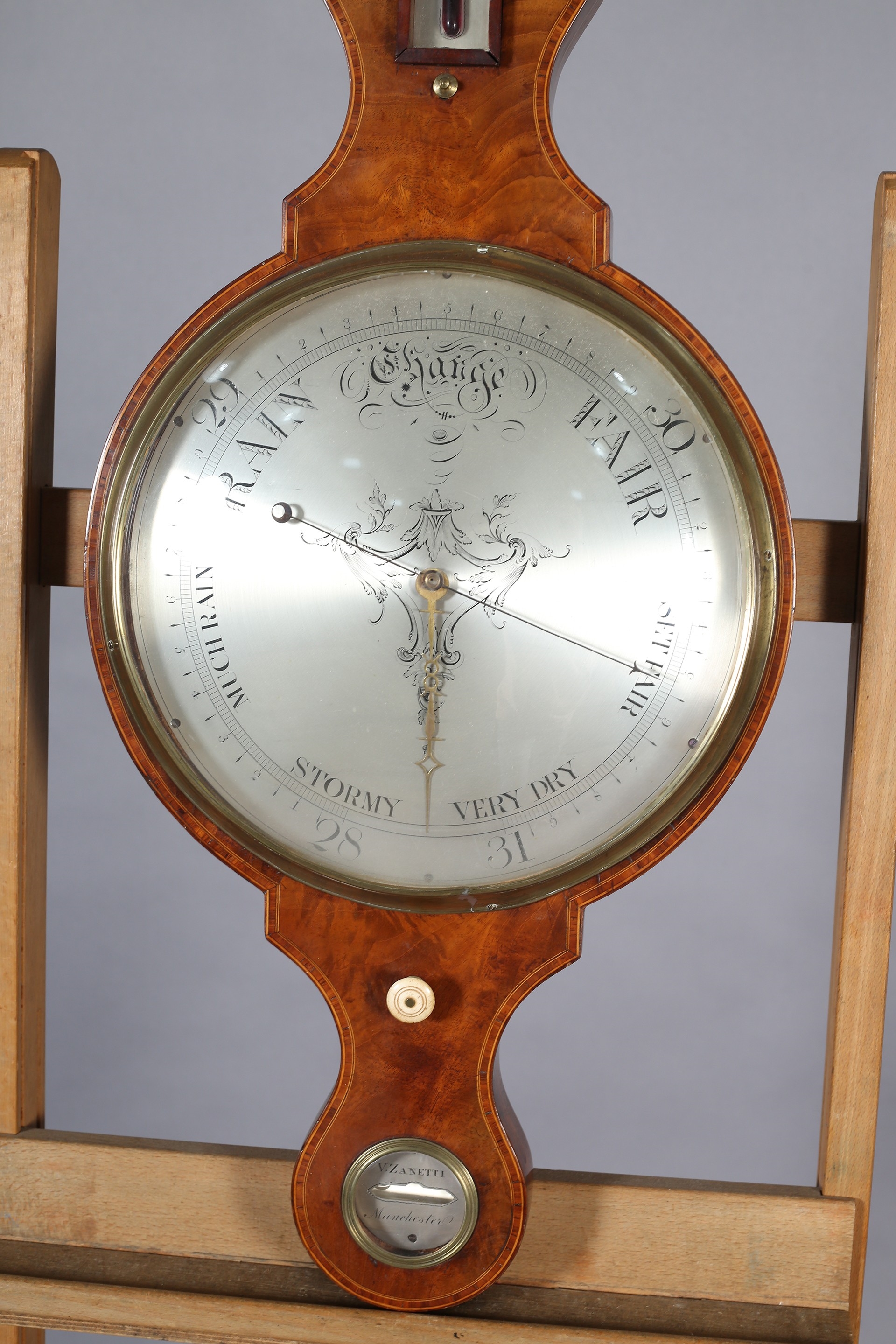 George Iii | AN UNUSUALLY LARGE GEORGE III BAROMETER-THERMOMETER BY V ...