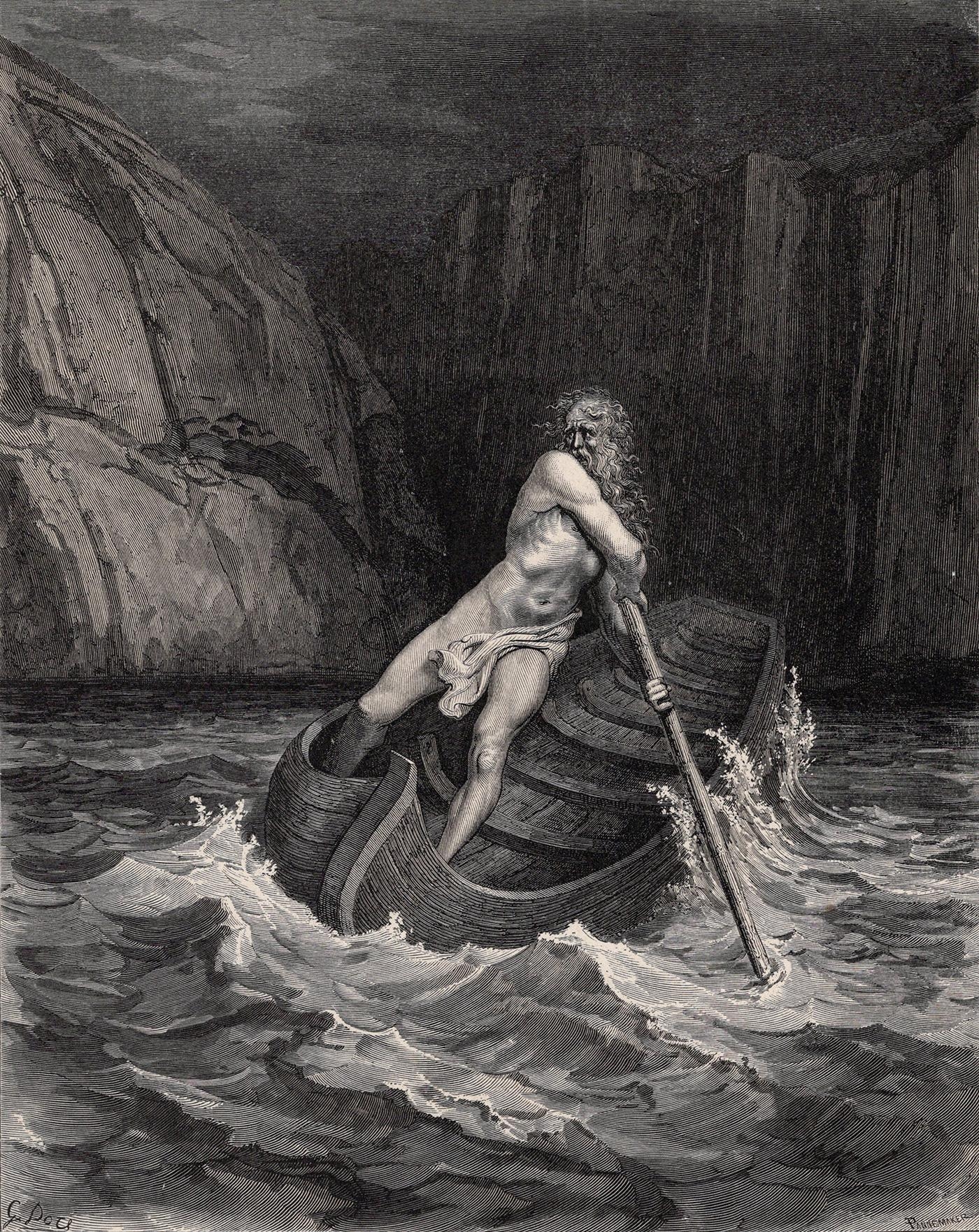 Gustave Doré | Charon and the Approach to Acheron (1880) | MutualArt