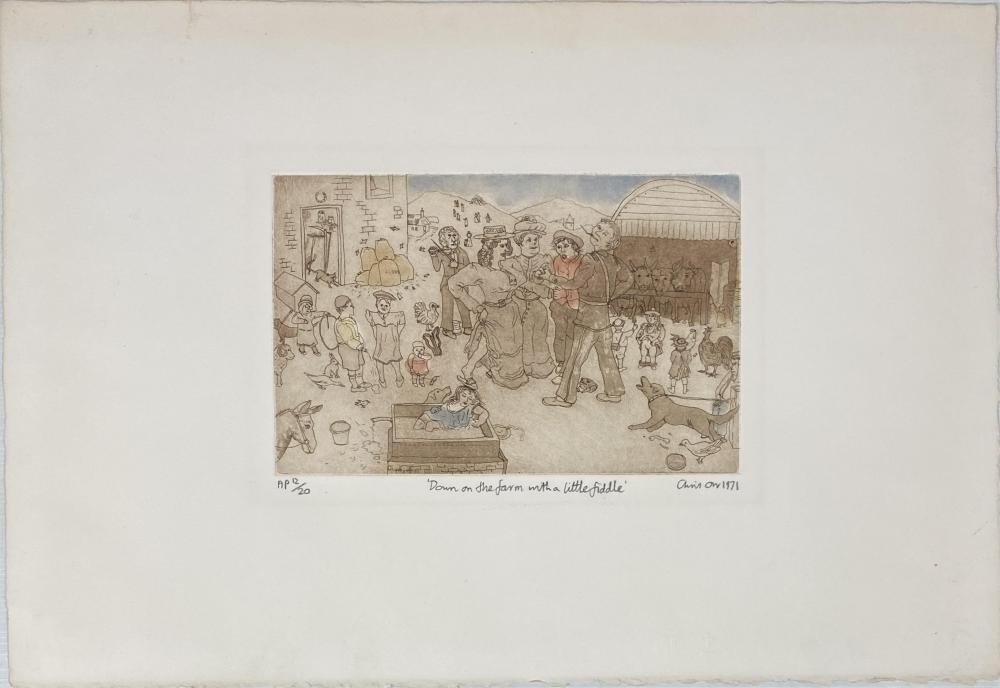 Christopher Orr | Down on the Farm with a Little Fiddle 1971 (1971 ...