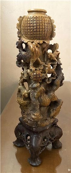 Wednesday | A Chinese Soap Stone Censor Carved with Kylin Motifs ...