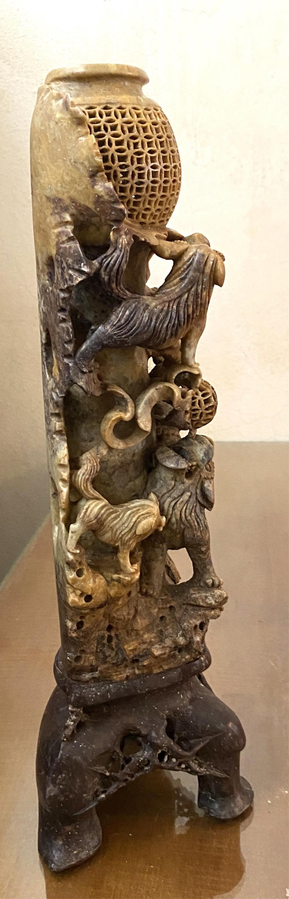 Wednesday | A Chinese Soap Stone Censor Carved with Kylin Motifs ...