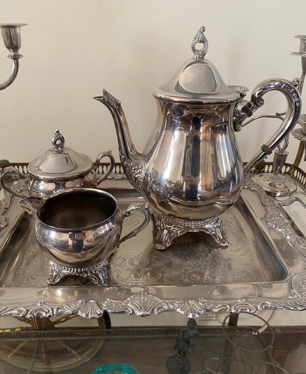 Wednesday | A Collection of Silver Plate including a Tea Service ...