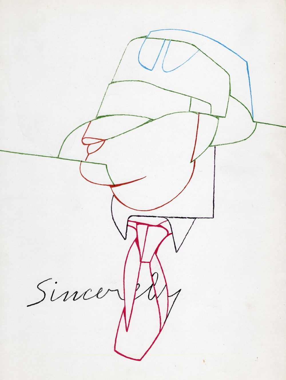 Valerio Adami | ORIGINAL Valerio Adami 1970 Color Lithograph Sincerely ...