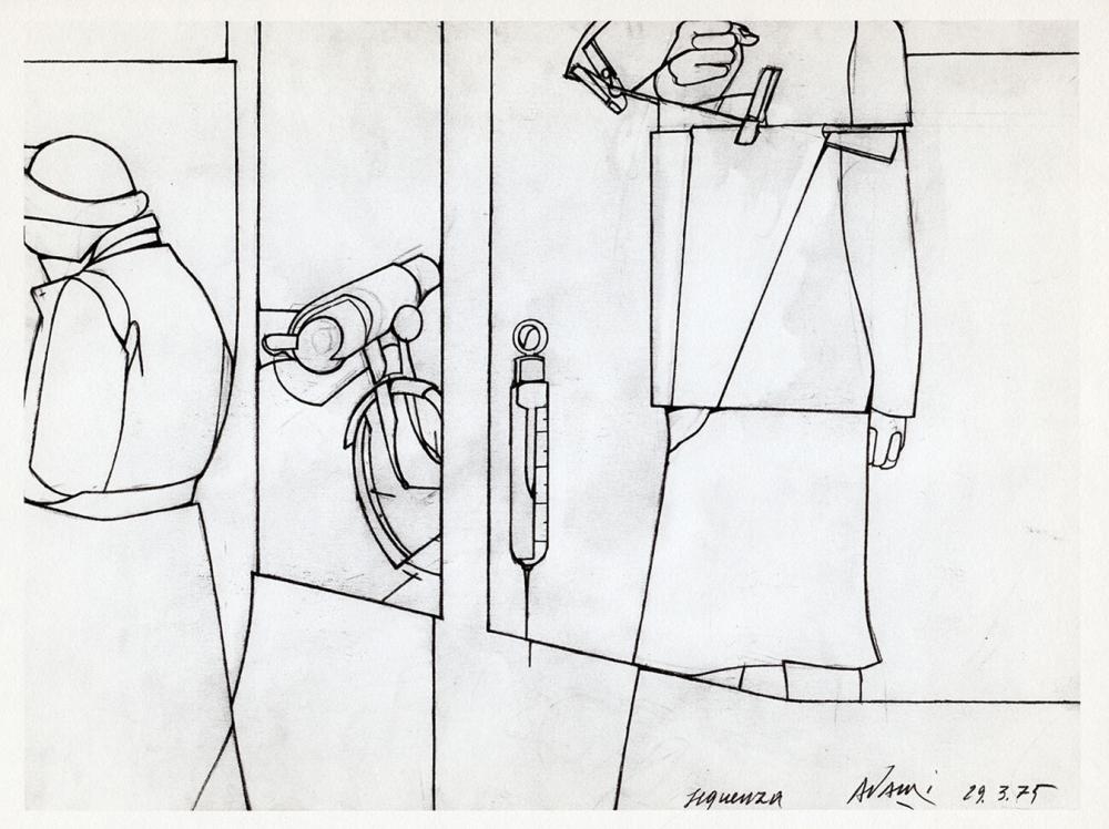 Valerio Adami | Valerio Adami Sequence (Sequenza) 1975 Print Signed ...