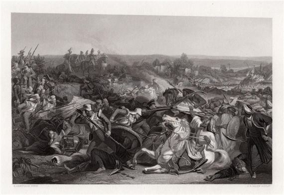 Edward Armitage | 1800s EDWARD ARMITAGE Engravig The Battle of Meeanee ...