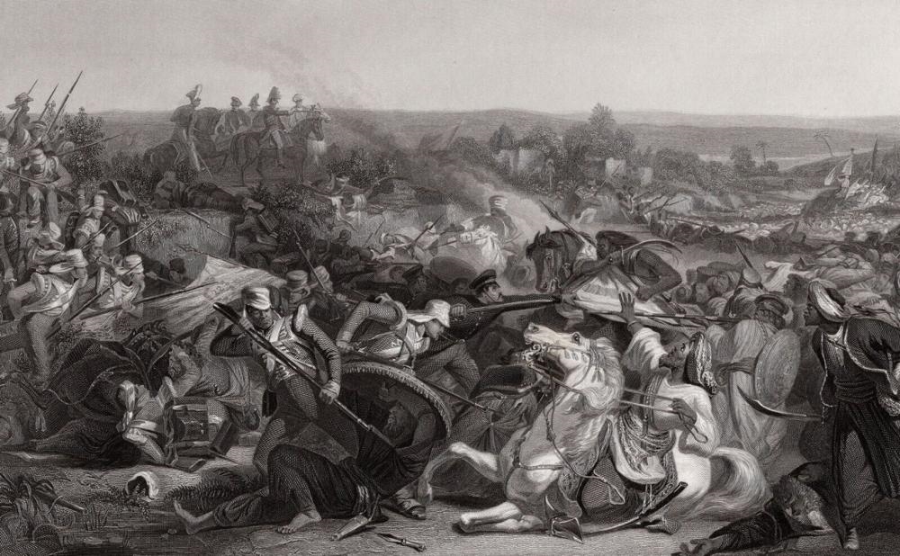 Edward Armitage | 1800s EDWARD ARMITAGE Engravig The Battle of Meeanee ...