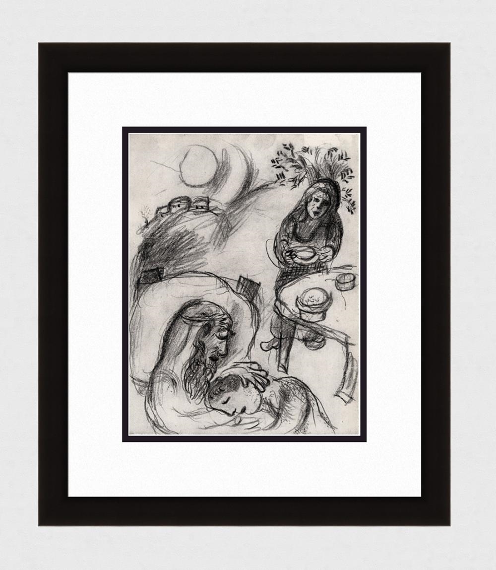 Marc Chagall | Religious 1960 Marc CHAGALL Antique Print Jacob's ...