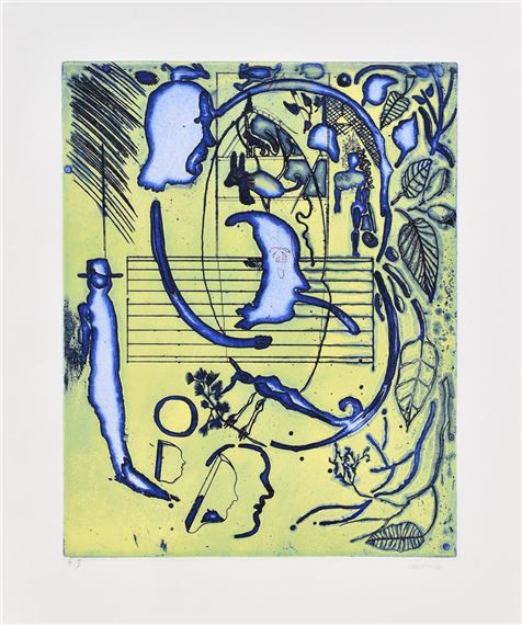 Jorge Castillo | Jorge CASTILLO Aquatint Etching The Poet Arrives in ...