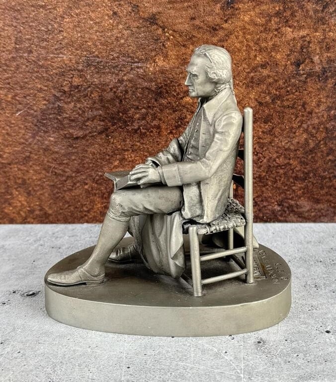 Norman Hines | Norman Hines Patrick Henry Pewter Figure | MutualArt