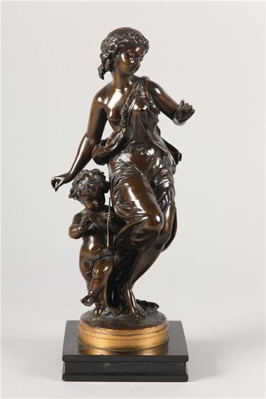 Étienne Henri Dumaige | A 19th century bronze figure of a classical ...