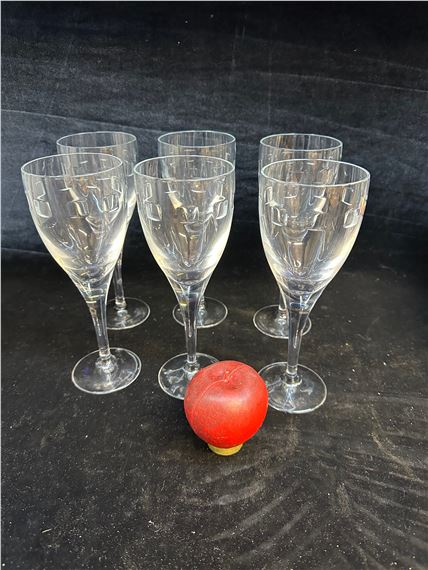 John Rocha | A striking set of six John Rocha for Waterford tall ...