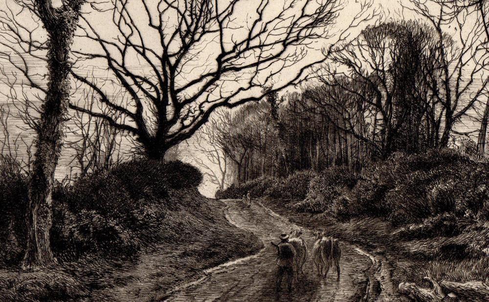 Frederick Alfred Slocombe | Frederick Albert Slocombe A Winter Evening ...