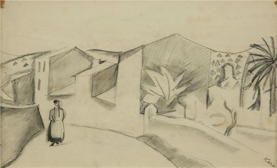 Georges Kars | Figure on a Footpath | MutualArt